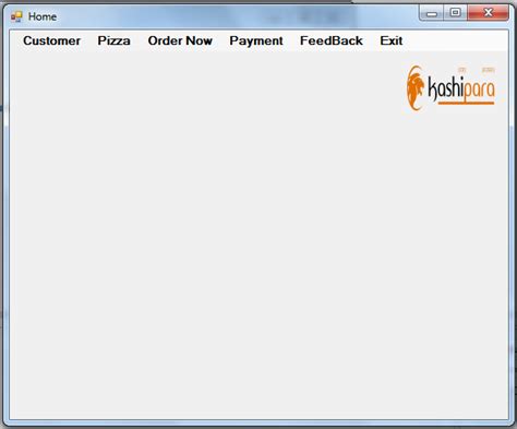 Pizza Ordering System Project In Vb With Source Code And Report