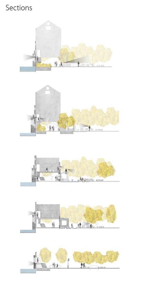 An Architectural Diagram Showing The Various Sections Of A Building