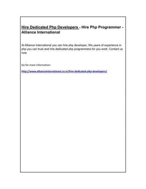 Ppt How Can You Save Time And Effort If You Hire Dedicated Php Developers Powerpoint