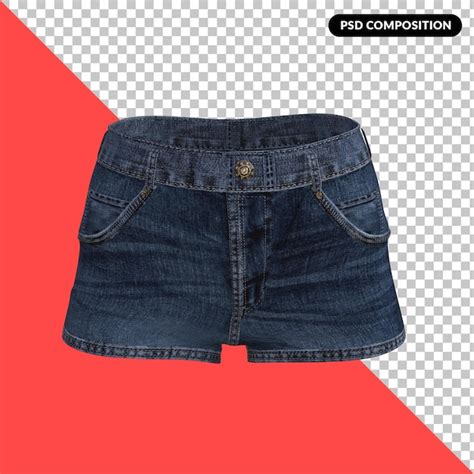 Premium Psd Girls Shorts 3d Rendering Isolated Premium Psd