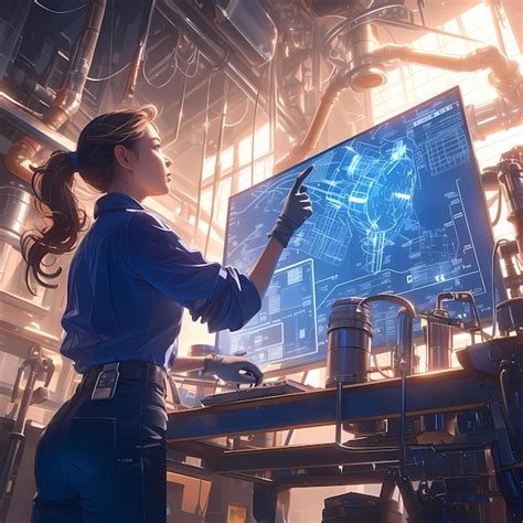 Premium Photo Hightech Engineer At Work In Modern Lab