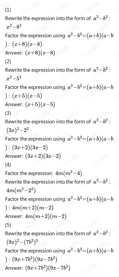 solved activity 2 factor the polynomial below show your step by step