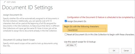 how to enable document id feature in sharepoint online