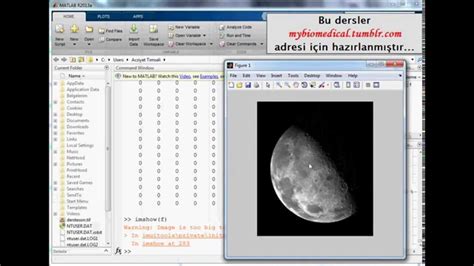 Matlab Ile Görüntü İşleme Ders 3imfinfo Imwrite Youtube