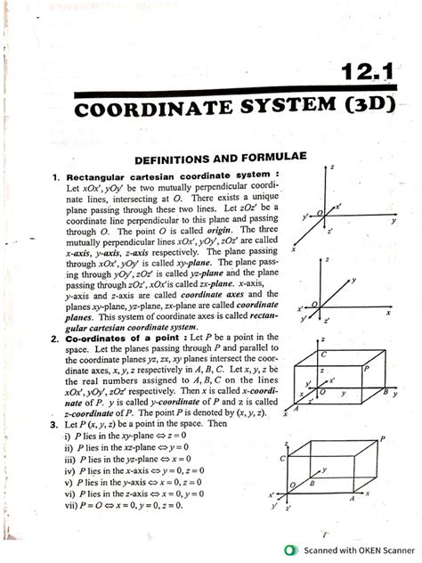 3d Coordinate System Pdf