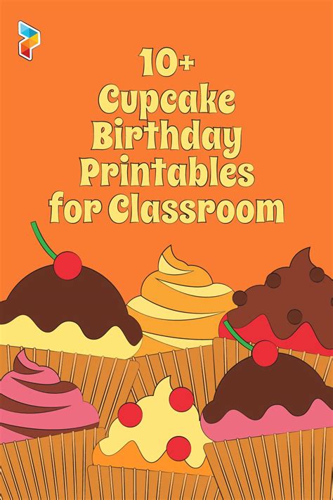 Cupcake Birthday For Classroom Free PDF Printables Printablee