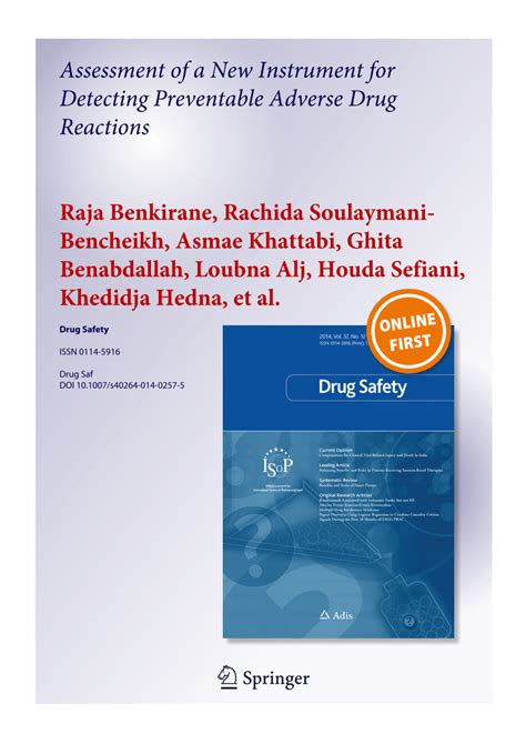 Pdf Assessment Of A New Instrument For Detecting Preventable Adverse
