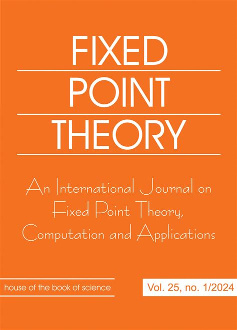 Fixed Point Theory An International Journal On Fixed Point Theory