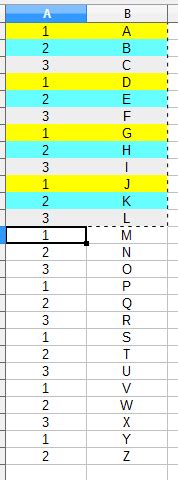 Highlighting Every Other Row In LibreOffice Or OpenOffice Without Conditional Formatting