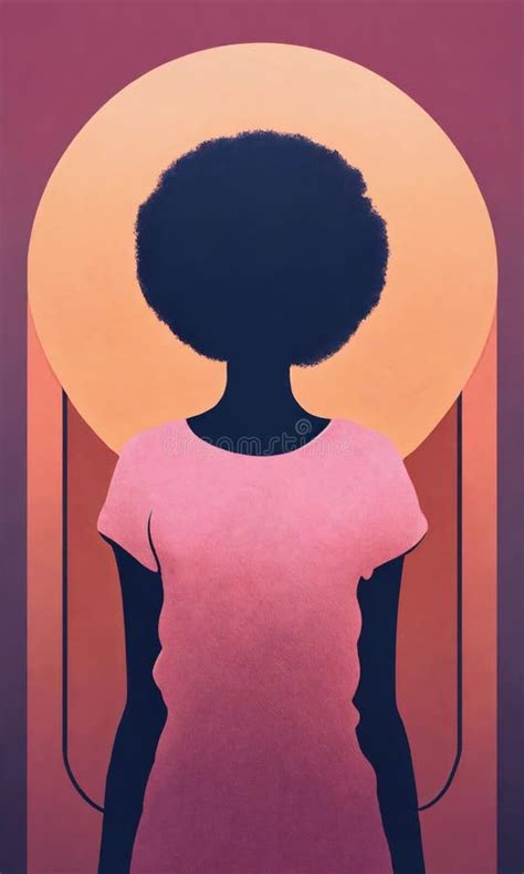 Psychedelic Photo Of A Woman Abstract Illustration Vector Illustration Stock Image Image Of