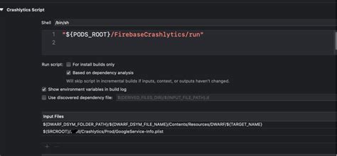 Firebase Crashlytics Script In Ios2021 Not Working Via Testflight
