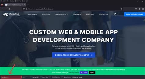How to search for a word on a web page - Protocloud Technologies Pvt. Ltd.