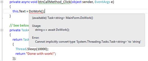Asynchronous Programming C Gui