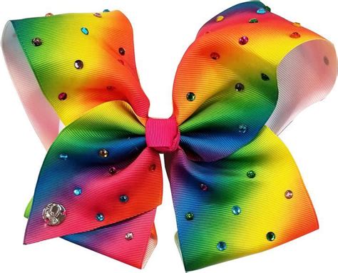 Jo Jo Jojo Siwa Large Signature Hair Bow Rainbow Jojo Bows Jojo Siwa
