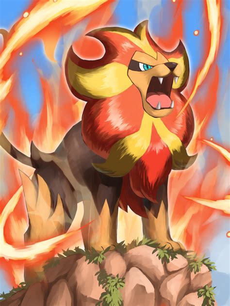 Jira Ziraiya26 Pyroar Pyroar Male Nintendo Pokemon Absurdres Commentary Request