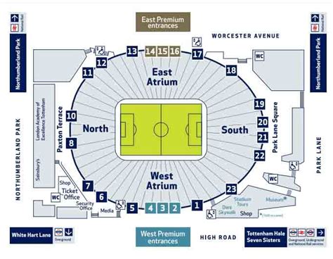 Tottenham Hotspur Stadium Capacity Tickets Seating Plan Records