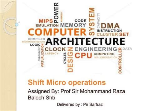 Logical And Shift Micro Operations Ppt
