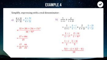Arithmetic Of Complex Numbers Lesson With Solutions By Toby McGrath