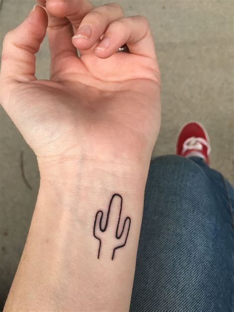 Simple Cactus Tattoo