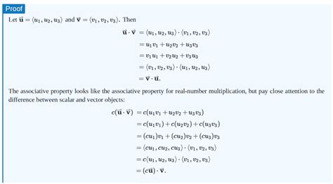 Proof Of Vector Property In Space