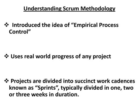 An Introduction To Scrum Methodology Pptx