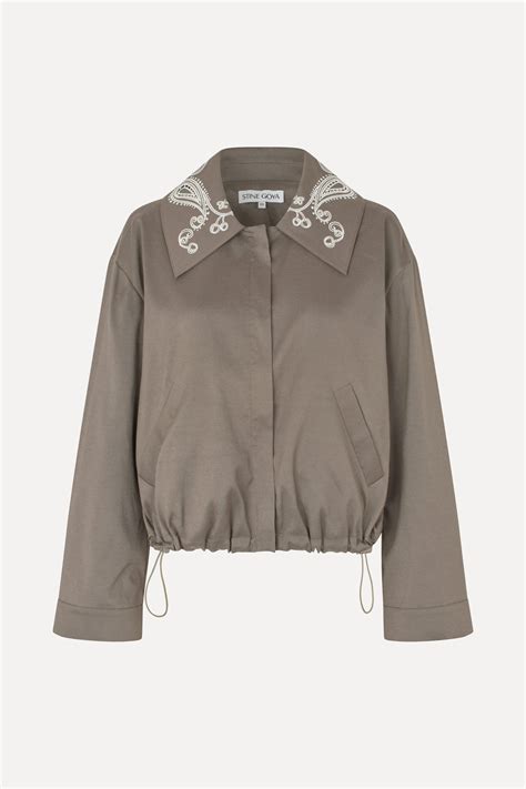 Blouson Eyelet Bomber Cherries On A Paisley Stine Goya