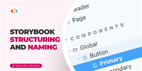 Storybook Structuring And Naming DEV Community
