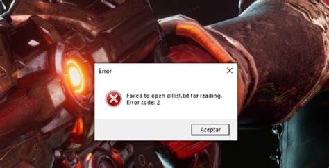 Failed To Open Dlllist Txt For Reading Error Code Plutonium