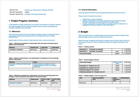 18 Free Project Status Report Templates Word Templates For Free Download