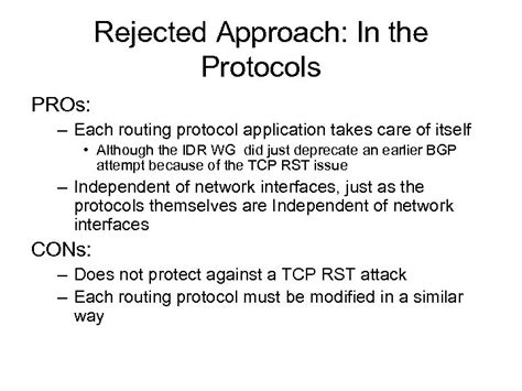 Authentication For Tcp Based Routing And Management Protocols Draft