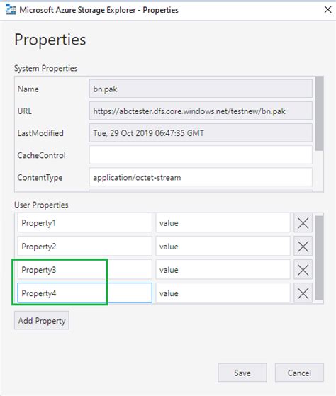 show messy order of the properties when adding properties again for one
