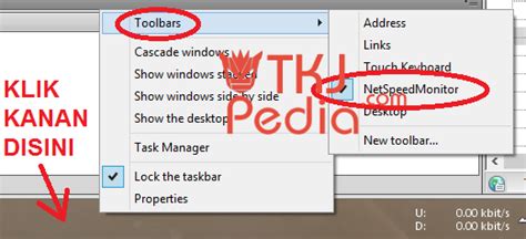Cara Menampilkan Kecepatan Internet Di Windows 10 Menggunakan Netspeedmonitor Tkjpedia