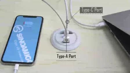 In Desk Dual Port USB A USB C Pd Power Port USB Pd And USB C