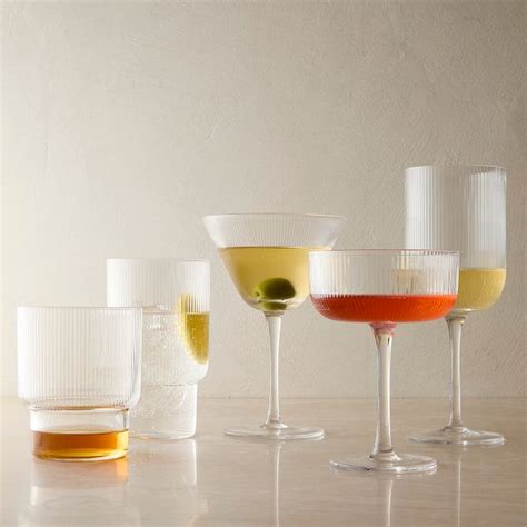 Fluted Glassware Sets West Elm