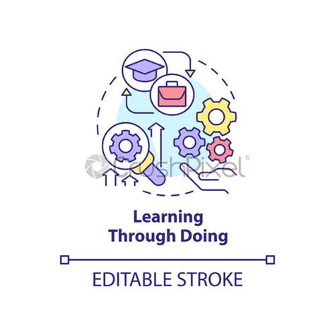 Learning Through Doing Concept Icon Stock Vector 5188744 Crushpixel
