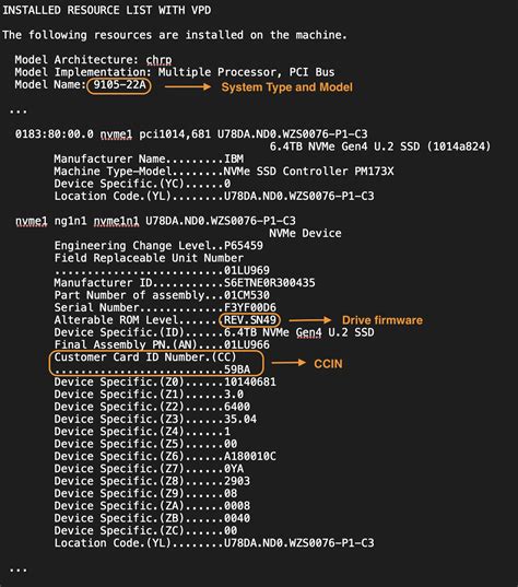 how to find feature code for drives disks tapes rdx drives nvme drives etc and going to