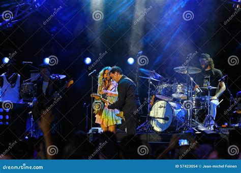 Jazz Band Live Summer Performance Editorial Stock Image Image Of Fans