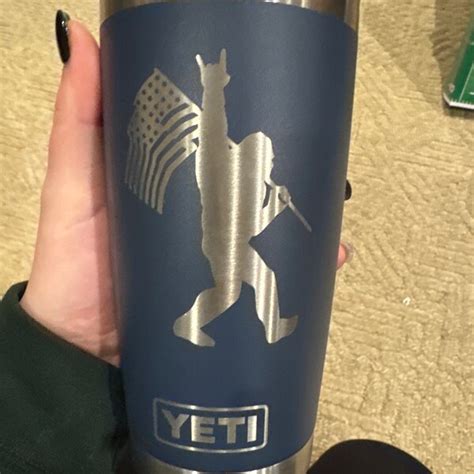 Personalized Yeti Tumbler Patriotic American Flag Hunting T