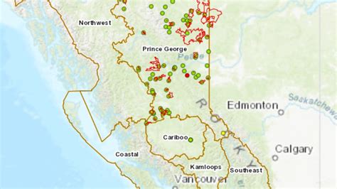 Wildfire Sparks Near Chetwynd Bc