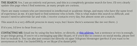 Virgen A Los Daniel Tiene A Os Y Cre Un Sitio Web Para Tener Sexo Por Primera Vez