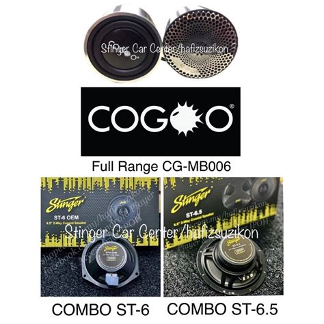 🇲🇾 ‼️combo Set‼️ Stinger Speaker Oem Universal Set With Cogoo Full