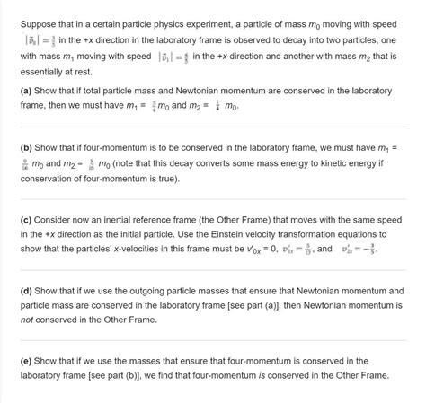 Solved Suppose That In A Certain Particle Physics Chegg