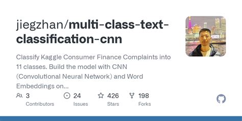 Github Jiegzhanmulti Class Text Classification Cnn Classify Kaggle