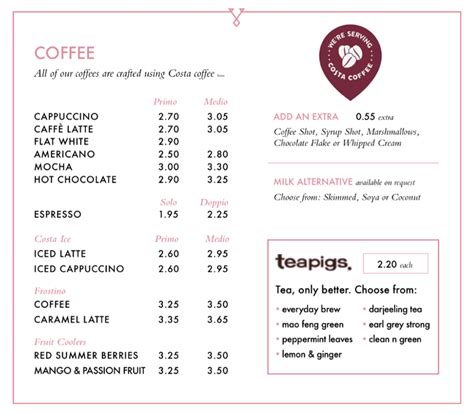 Costa Coffee Uk Prices | atelier-yuwa.ciao.jp