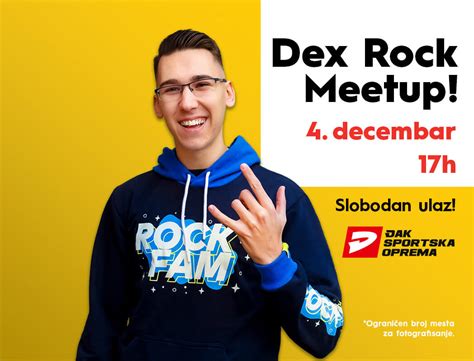 Dex Rock Meet Up 4 децембра у Биг шопинг центру Градске инфо