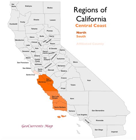 Map Of Central Coast California