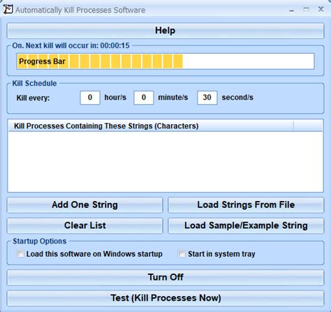 Automatically Kill Processes Software