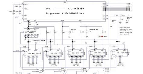 electrolabzz led scrolling message display using pic16f628a