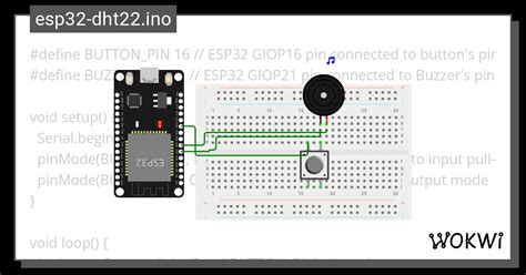 Button Wokwi Esp32 Stm32 Arduino Simulator