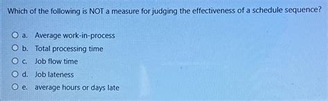 solved which of the following is not a measure for judging